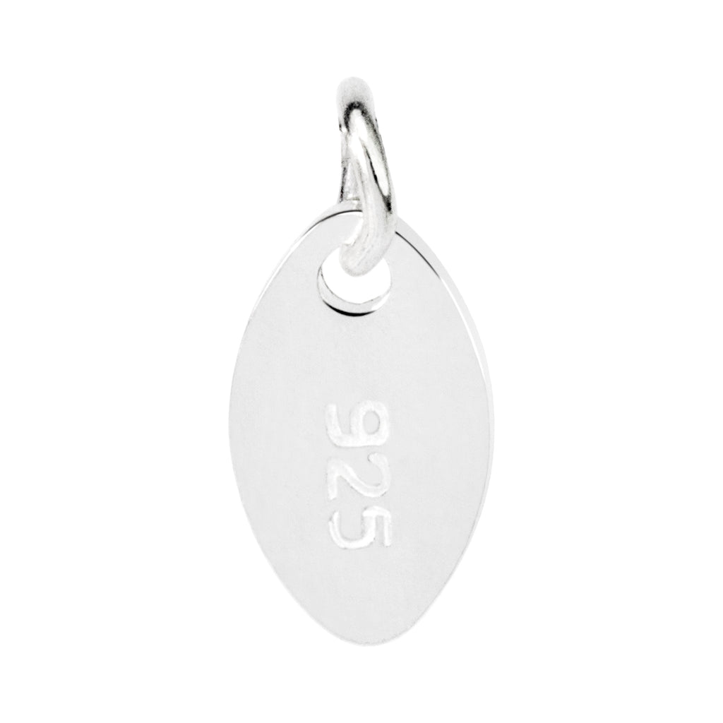Solid .925 Sterling Silver Oval Custom Logo Tag – FindingBox