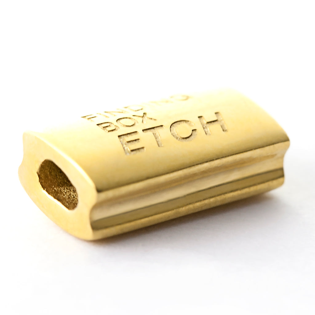 Custom Logo Etched Metal Bead, Stainless Steel Closure Bead – FindingBox