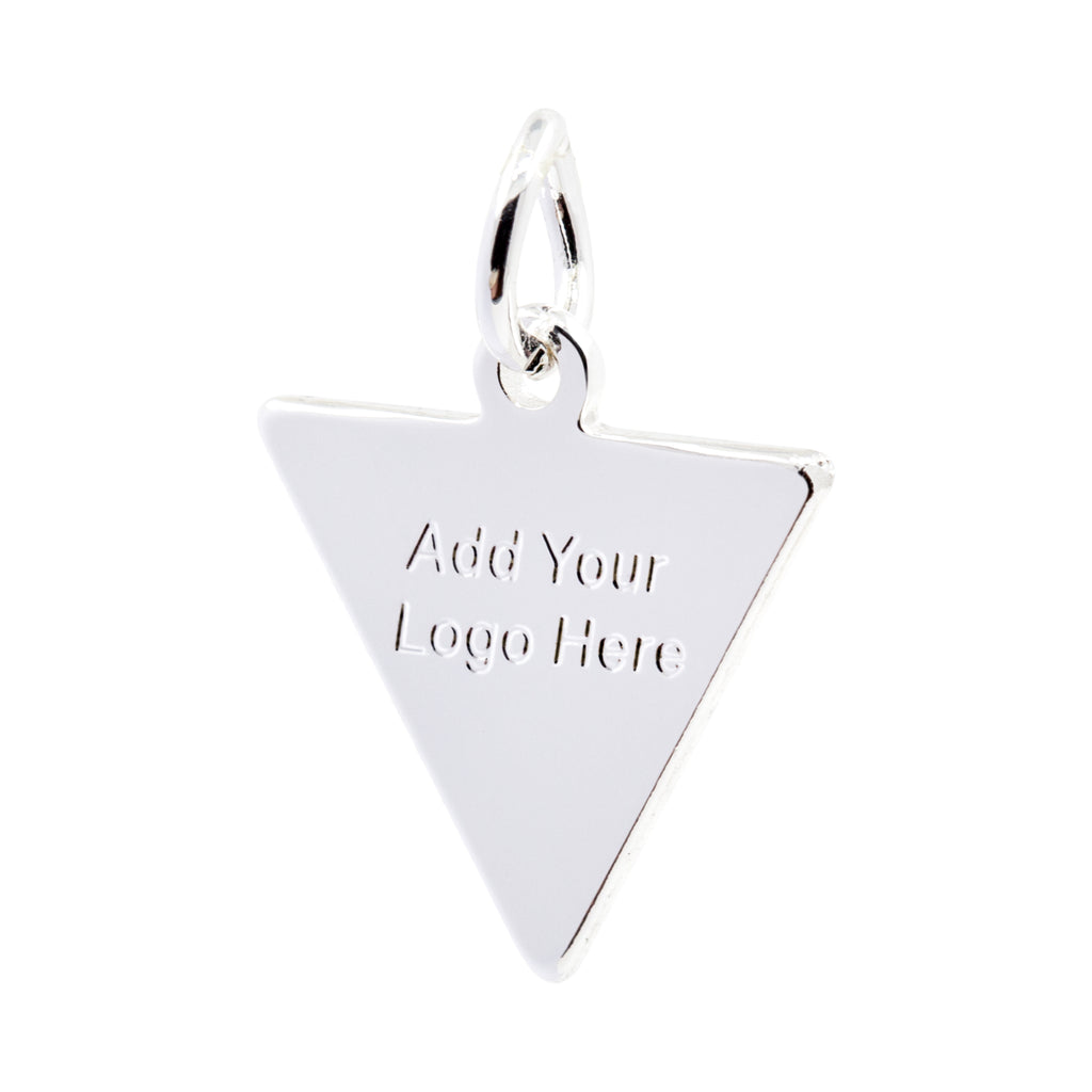 Custom Logo Etched Inverted Triangular Tags – FindingBox