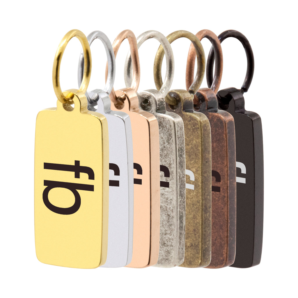 Laser Engraved Mini Rectangle Tag, Stainless Steel Made – FindingBox