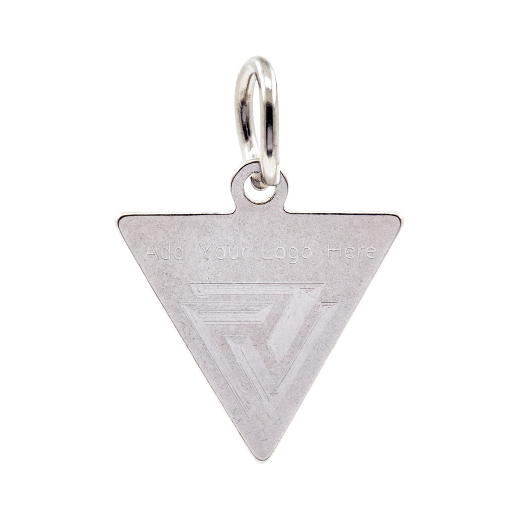 Mechanical Engraved Inverted Triangular Tags – FindingBox