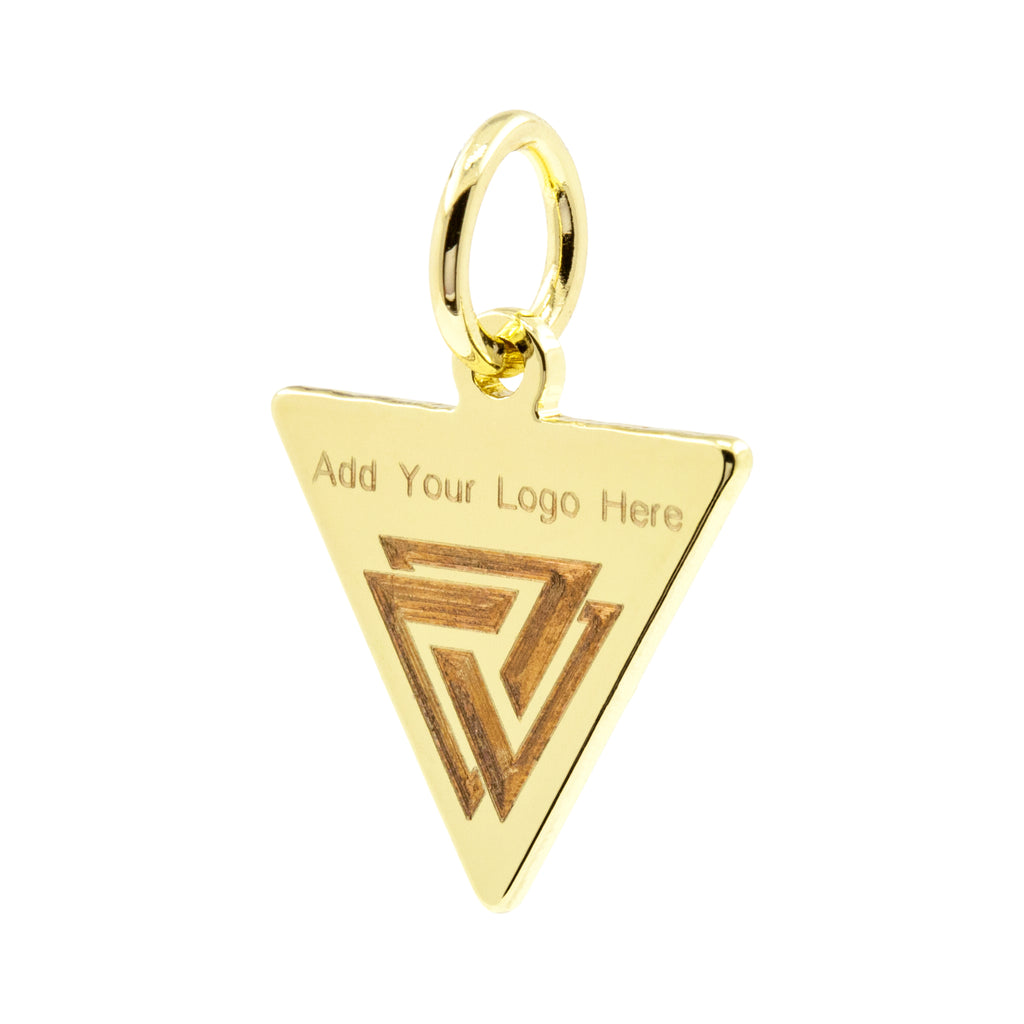 Mechanical Engraved Inverted Triangular Tags – FindingBox