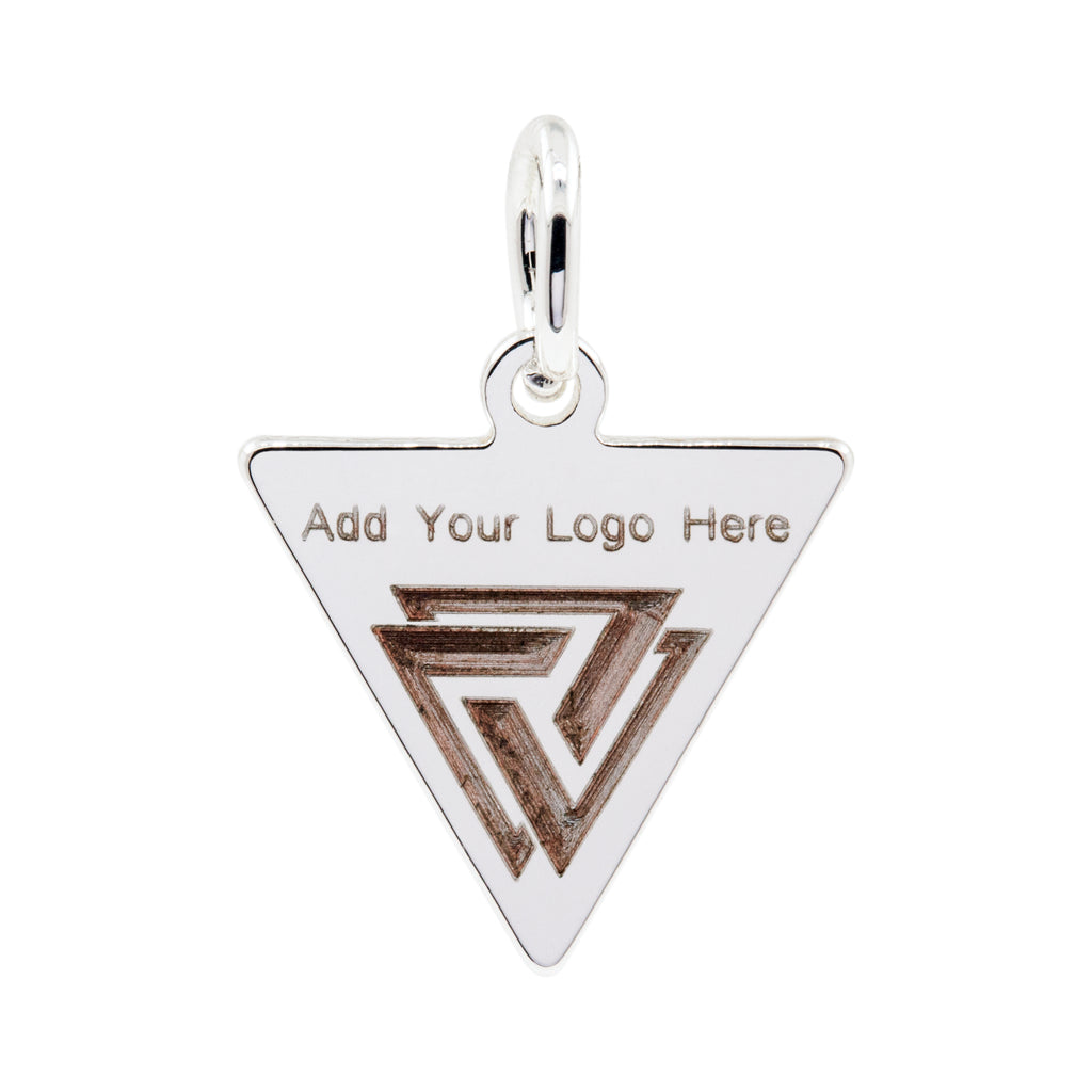 Mechanical Engraved Inverted Triangular Tags – FindingBox