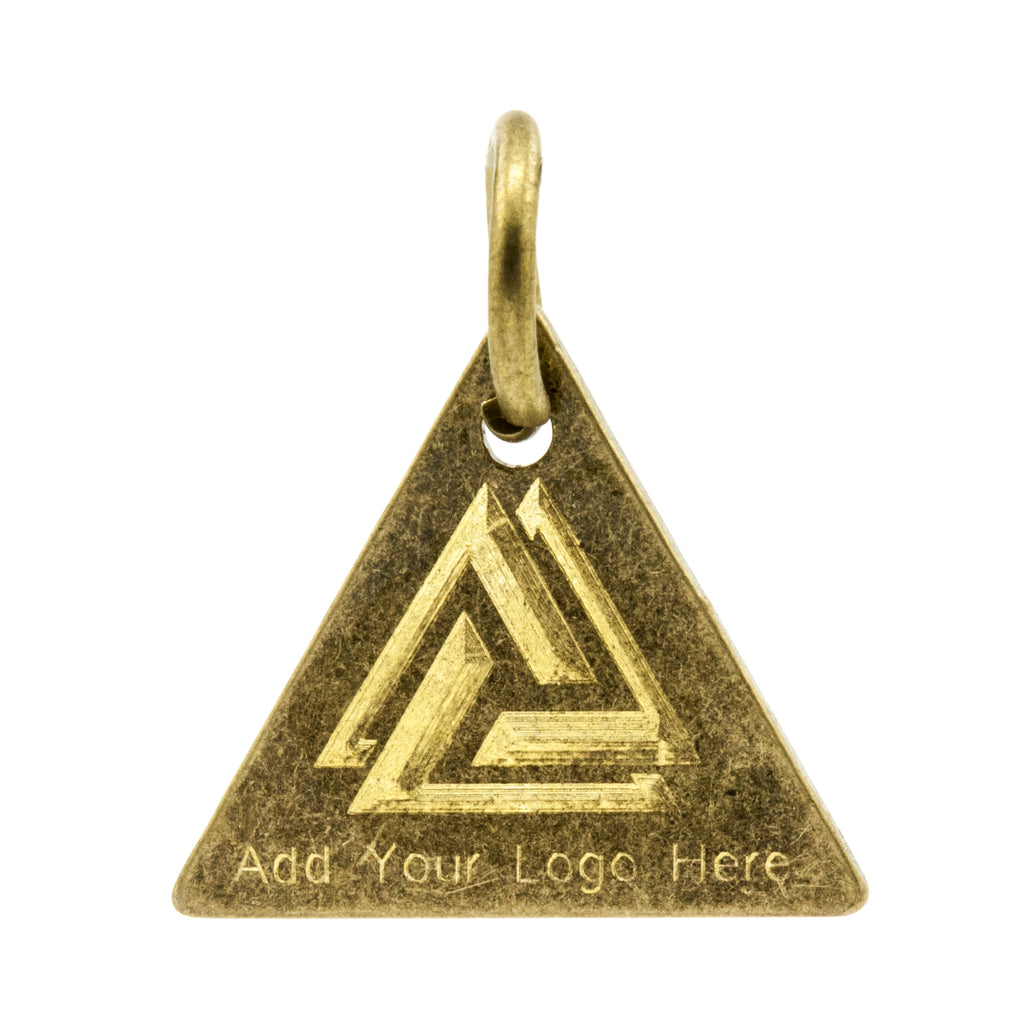 Mechanical Engraved Triangular Jewelry Tags – FindingBox