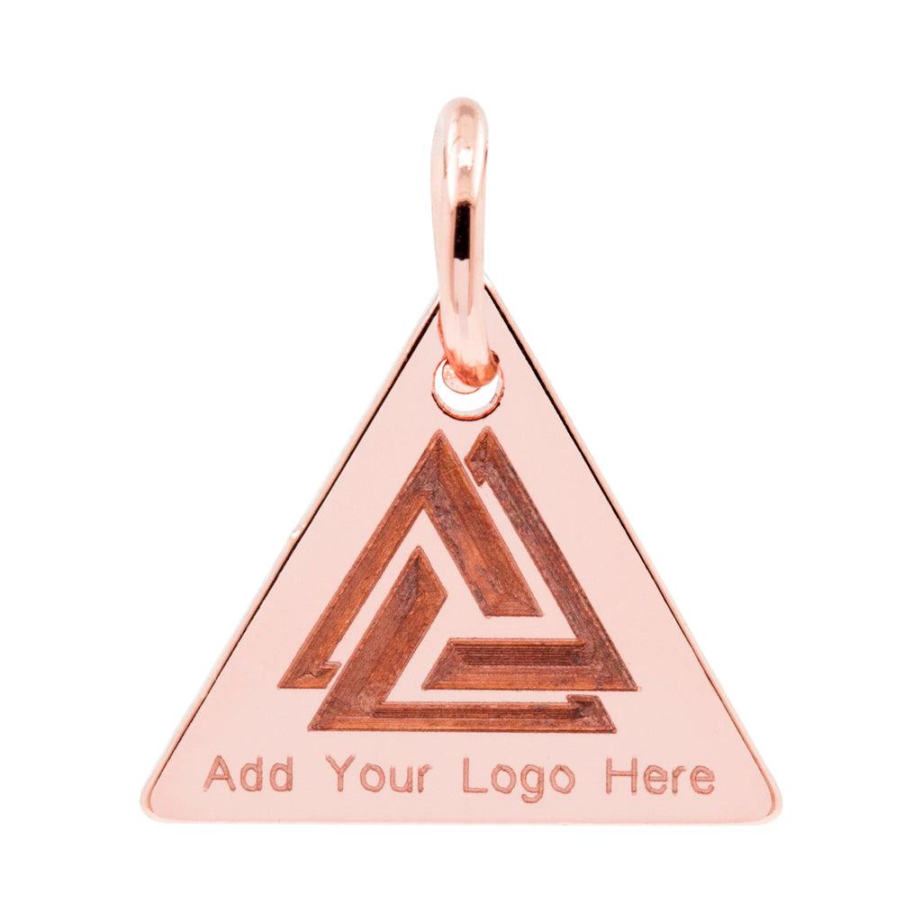 Mechanical Engraved Triangular Jewelry Tags – FindingBox