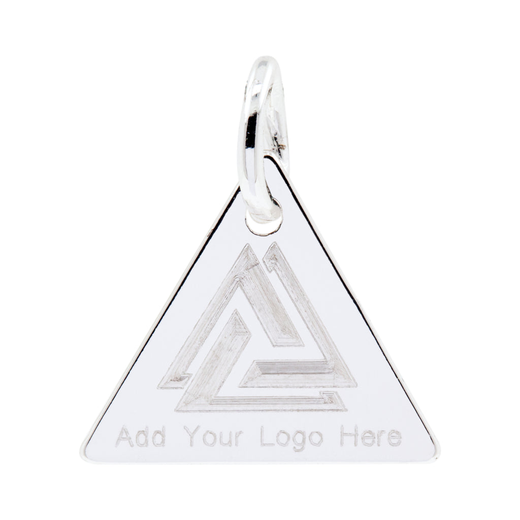 Mechanical Engraved Triangular Jewelry Tags – FindingBox