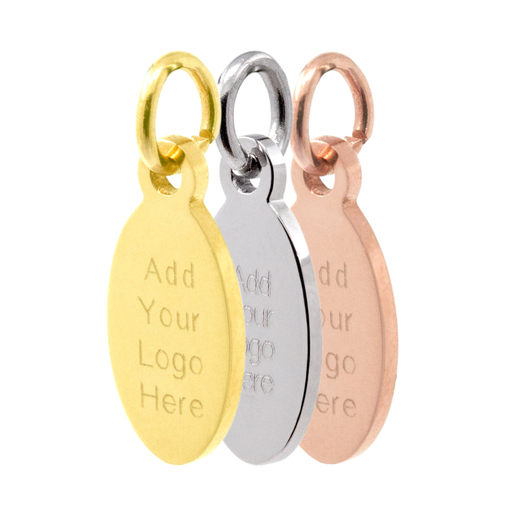 Custom Stainless Steel Tag with Engraved Logo – FindingBox
