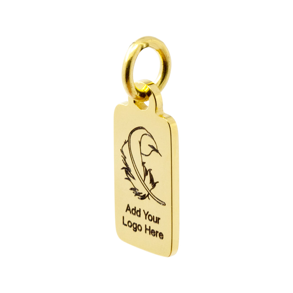 Laser Engraved Custom Logo Tags, Metal Jewelry Tag – FindingBox